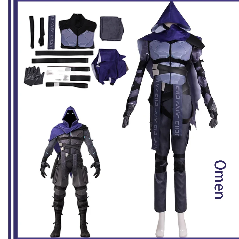 Game-VALORANT-Omen-Cosplay-Costume-Coordinates-Outfit-Unisex-Cloak ...