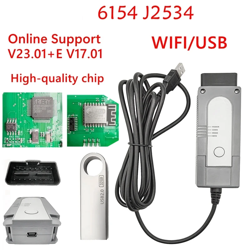 Scanner Diagnostic Tool obd2 WIFI ODIS VAS for VAG 6154A for VW/Audi ...