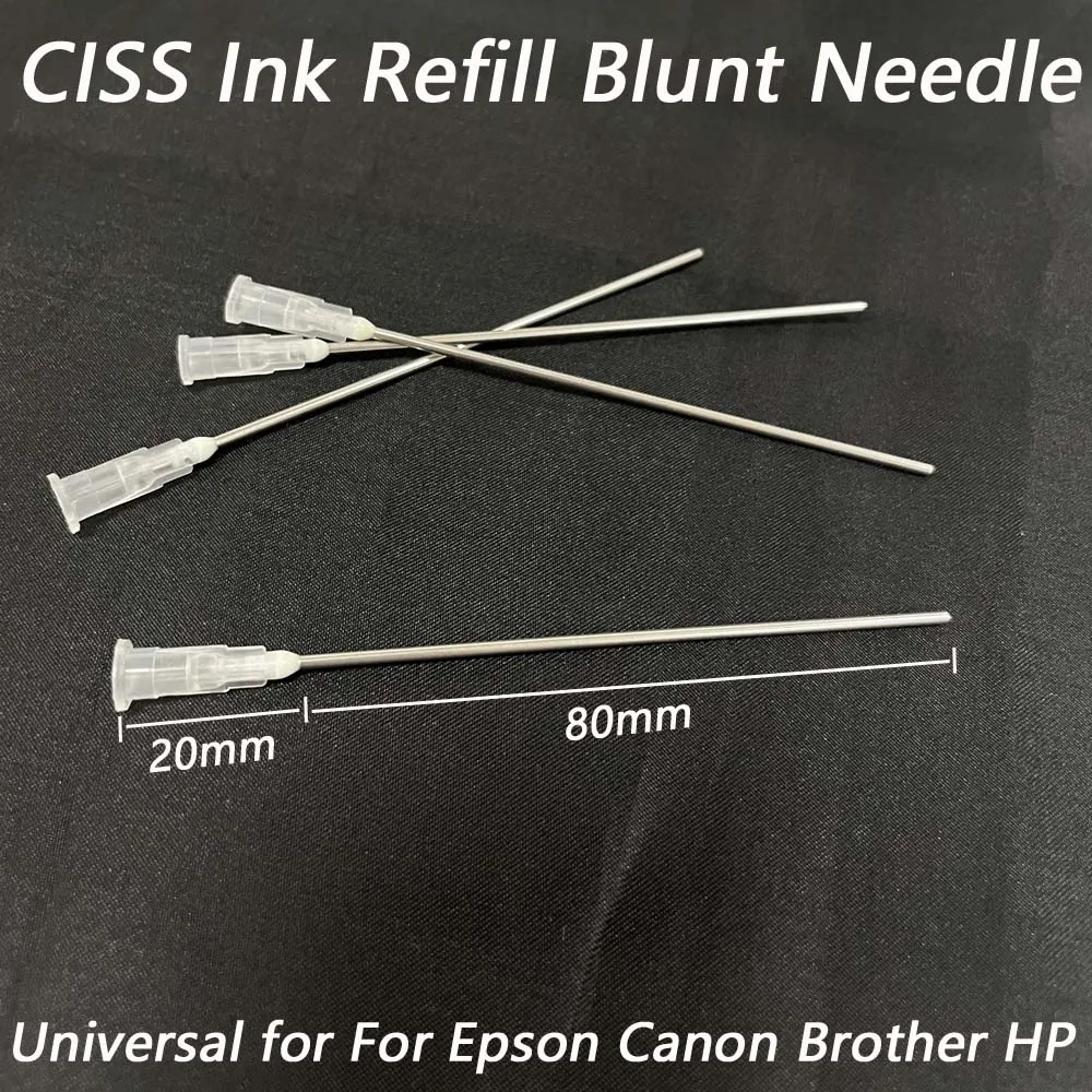 4PCS/Lot 10CM CISS Refillable Ink Cartridge Blunt Syringe Long Needles ...