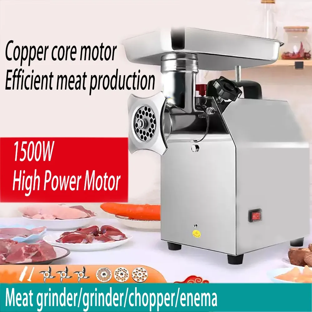 Meat Grinder Commercial Electric Stainless Steel High-power Powerful ...