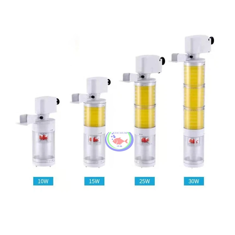 Fish Tank Filter Pump Oxygen Filter Three In One Wave Making Aquarium ...