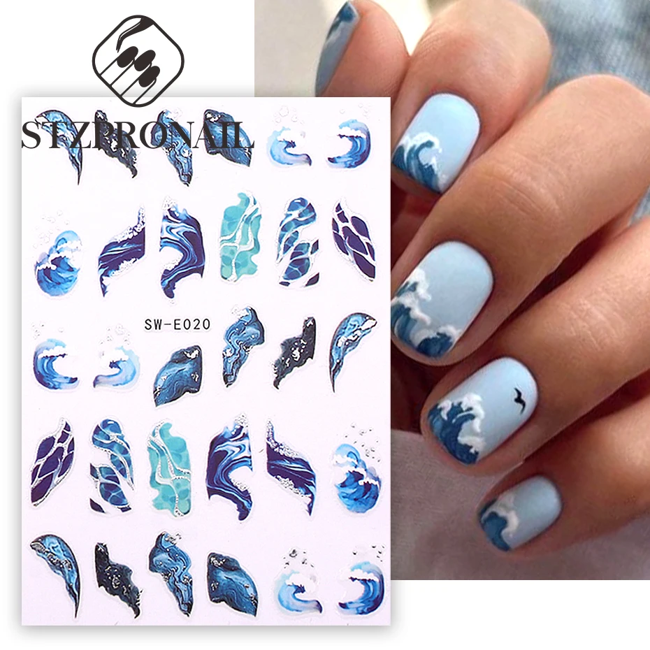 Ocean Wave Nails