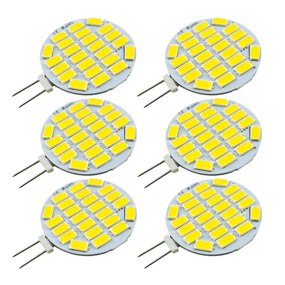 6 parçalı 12V 24V AC G4 LED lambalar 3W RV aydınlatma 25W halojen ampul ...