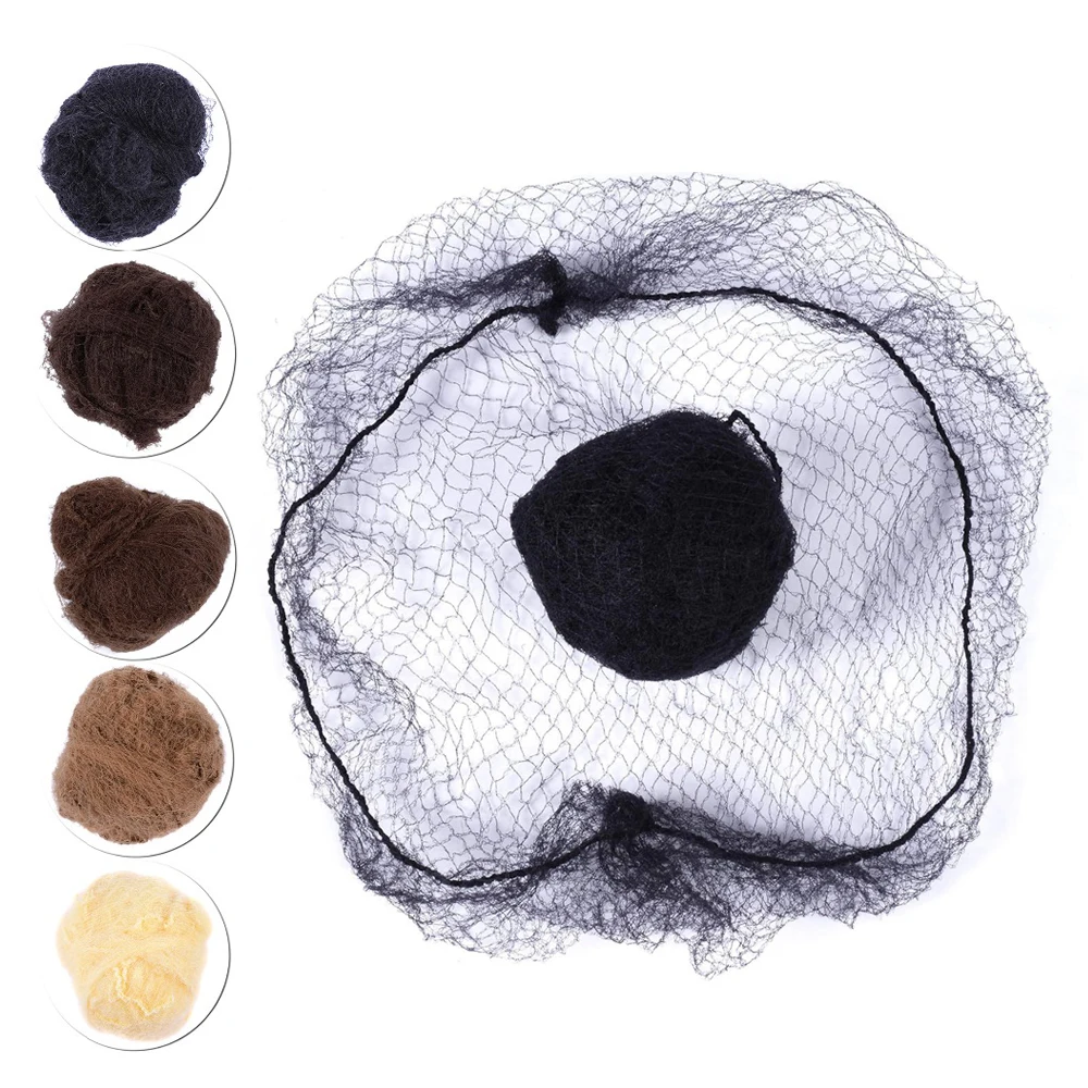 300PC-Five-Colors-Nylon-Hairnets-Invisible-Soft-Elastic-Lines-Hair-Net ...