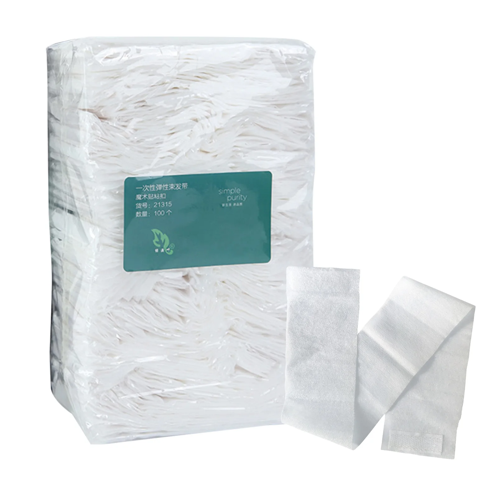100-Pieces-Disposable-Spa-Facial-Headbands-Stretch-Non-Woven-Soft-Skin ...
