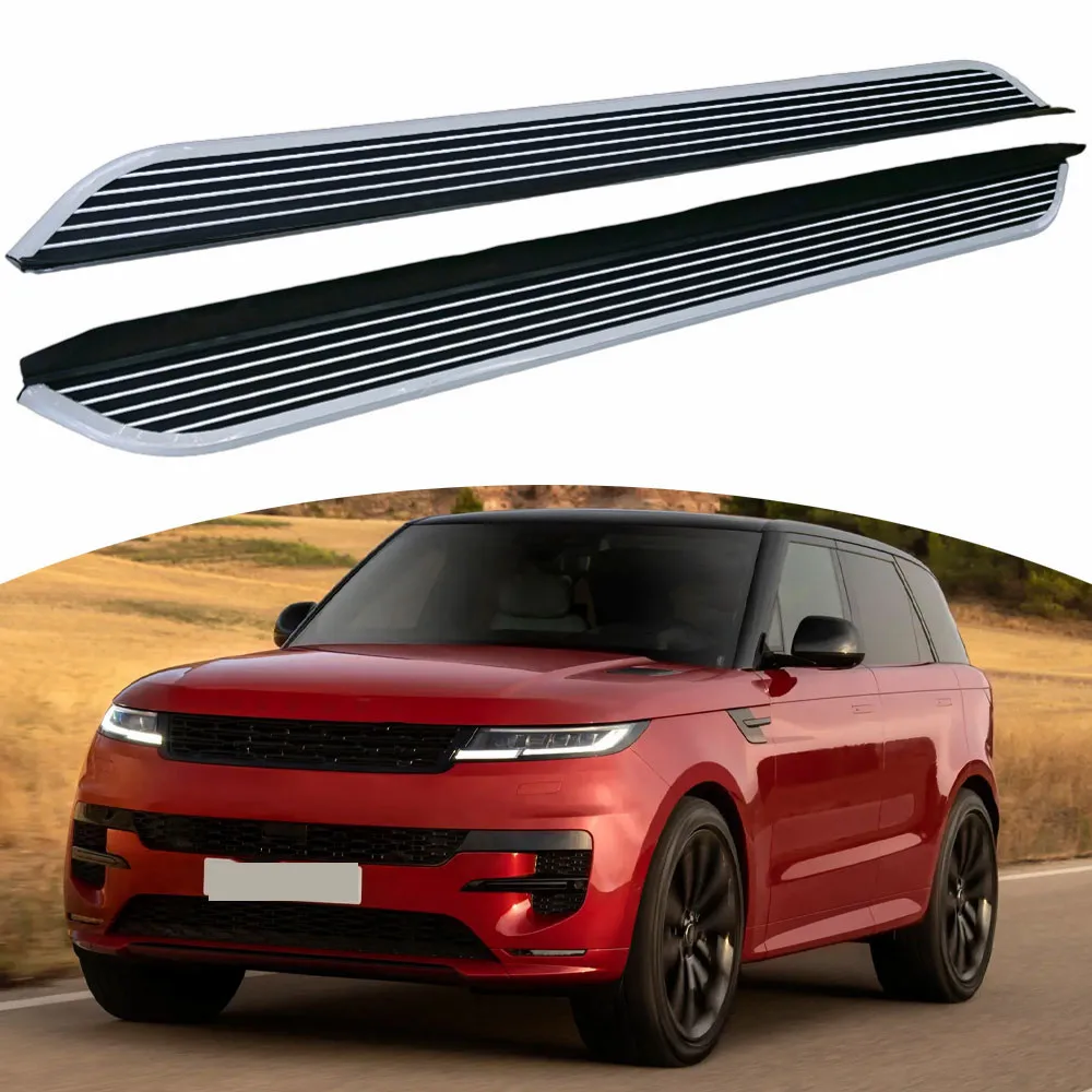 2PC Running Boards Aluminum Fixed Side Steps Nerf Bars Fit for Range ...