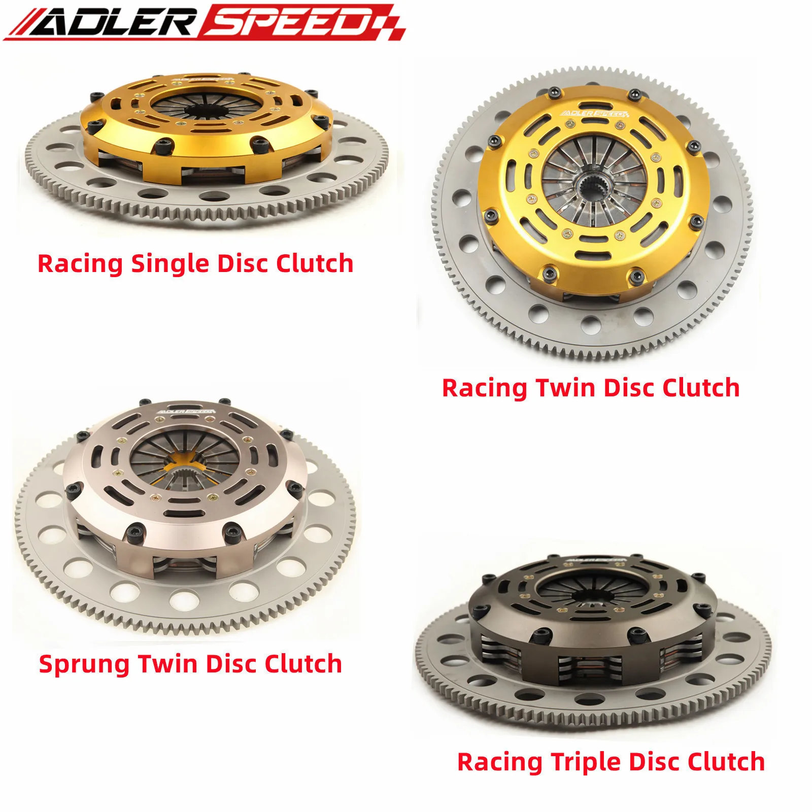 ADLERSPEED-Racing-Street-Clutch-Single-Twin-Triple-Disc-Kit-Medium-WT ...
