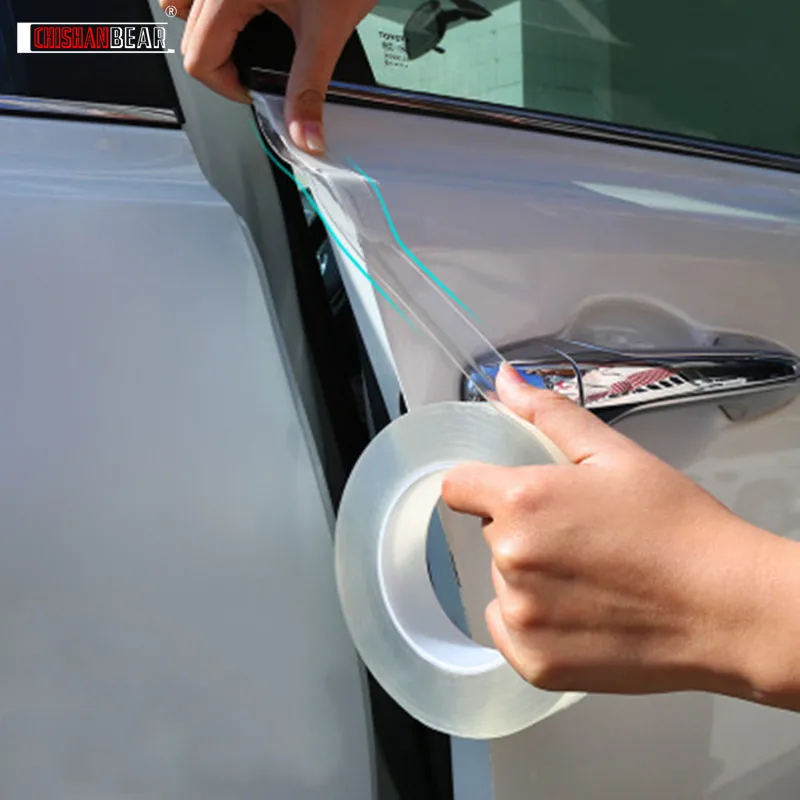 Car Door Edge Guard Clear Universal Door Sill Protector Car Door Trim ...
