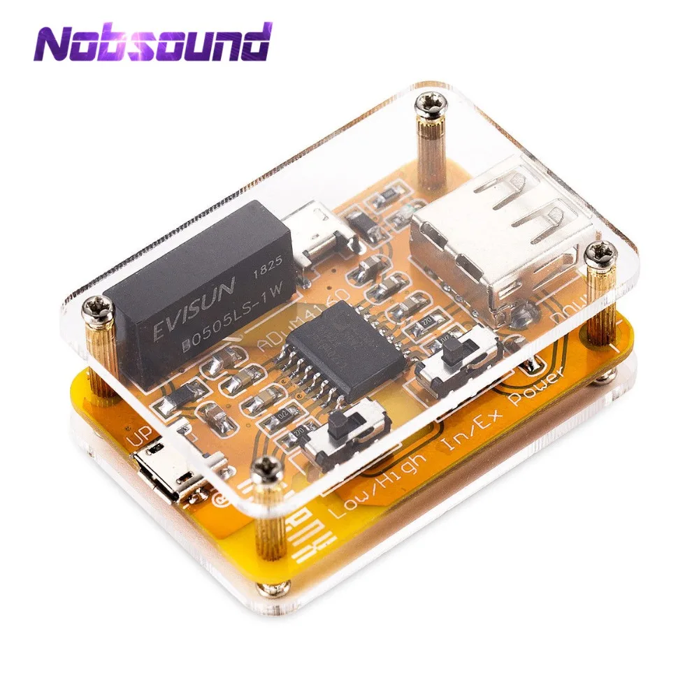 Nobsound Módulo aislador ADuM4160 USB a USB, eliminador de ruido de ...