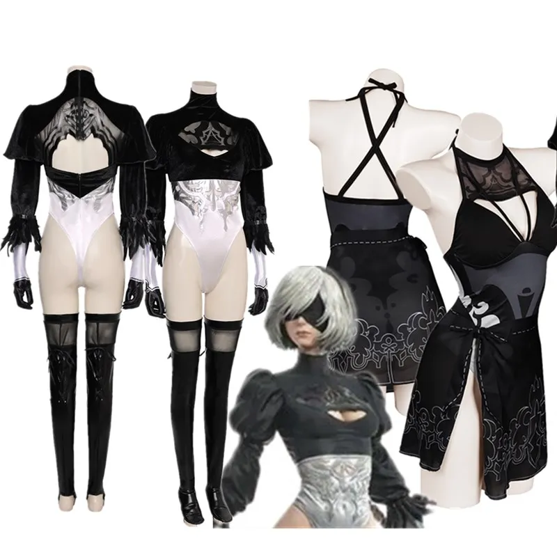 Game-NieR-Automata-2B-Type-B-Cosplay-Fantasia-Costume-Adult-Women-Fantasy-Sexy-Jumpsuit-Outfits ...