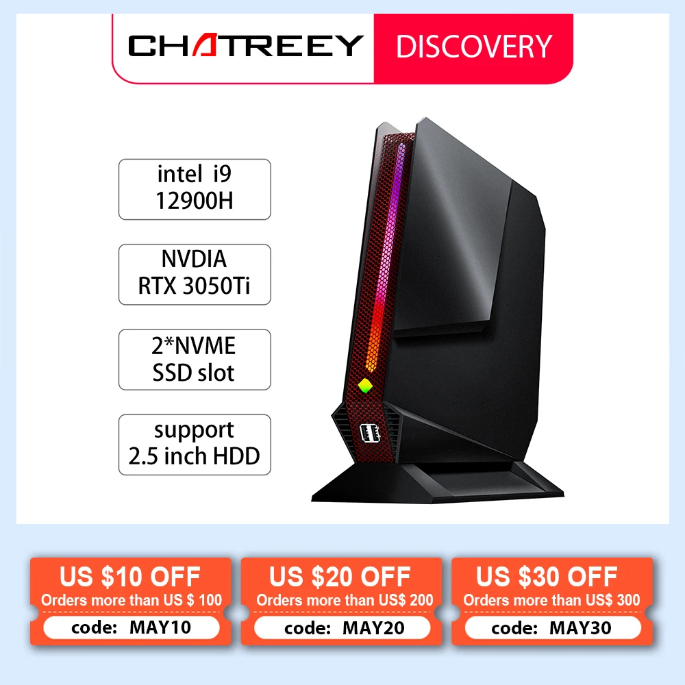 Chatreey g2 mini pc intel core i9 12900h i7 12700h mit nvidia rtx3050 ...