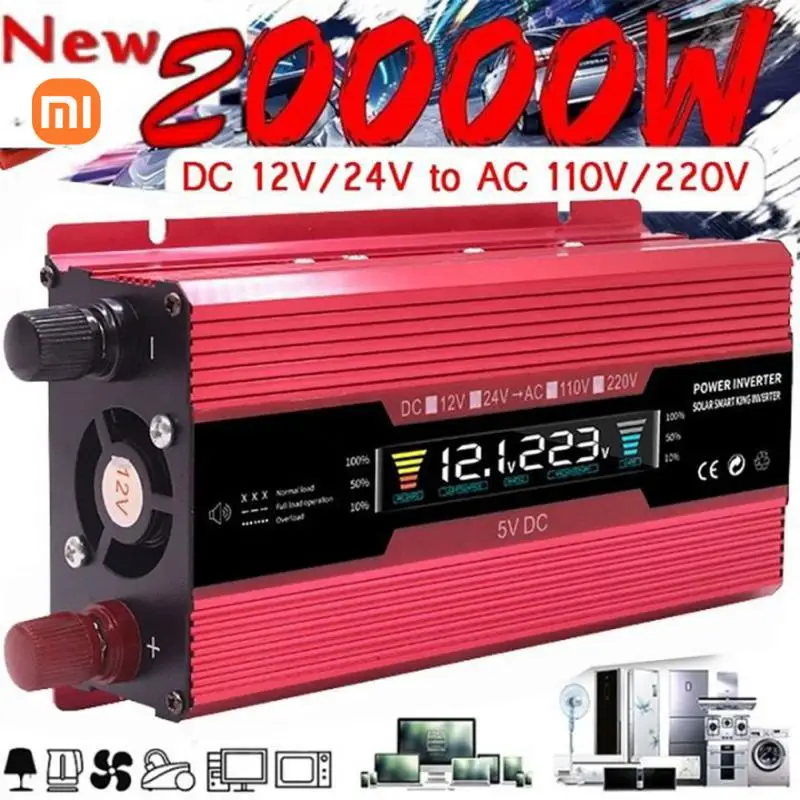 Pure-Sine-Wave-Inverter-Portable-Power-banks-Converter-DC-12v-To-AC ...