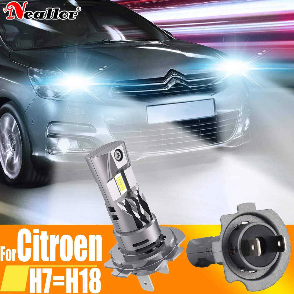 H7 Led Canbus No Error Headlight 12V 55W Bulb Powerful Xenon 6000K ...