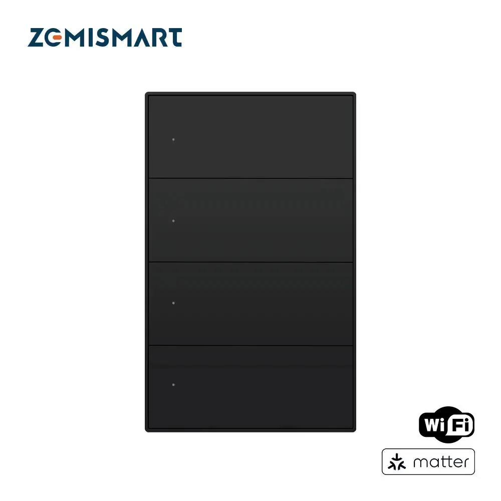 Zemismart-Matter-WiFi-1-2-3-4-6-Gangs-Smart-Wall-Light-Switch-US-AU ...