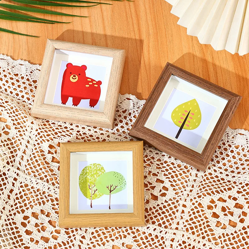 4inch-Mini-Square-Frame-Oil-Painting-Stick-Mounting-Picture-Frame-DIY ...