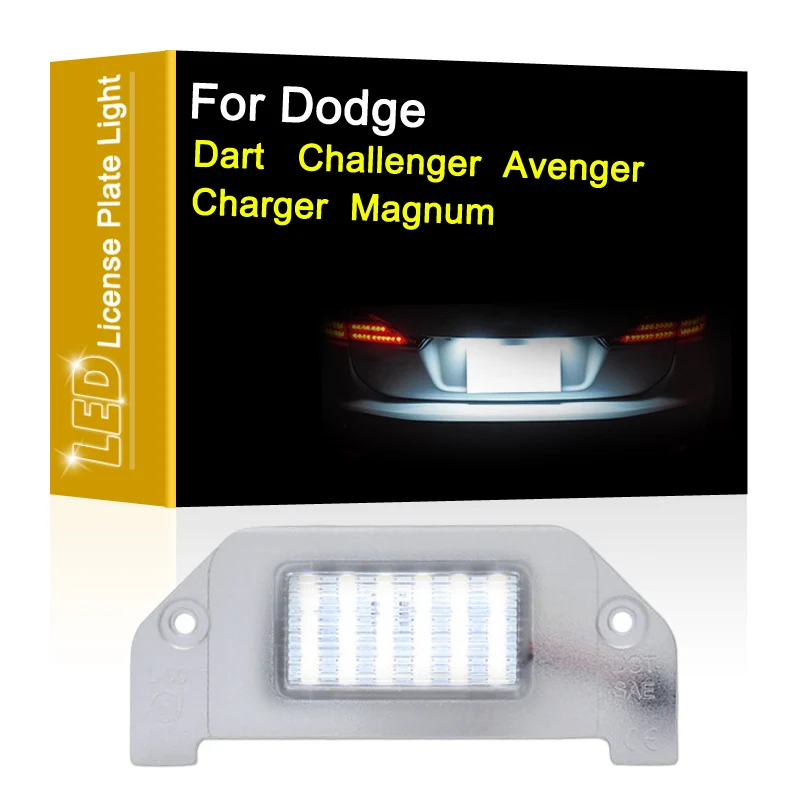 12V-LED-Number-Plate-Lamp-For-Dodge-Dart-Challenger-Avenger-Charger ...