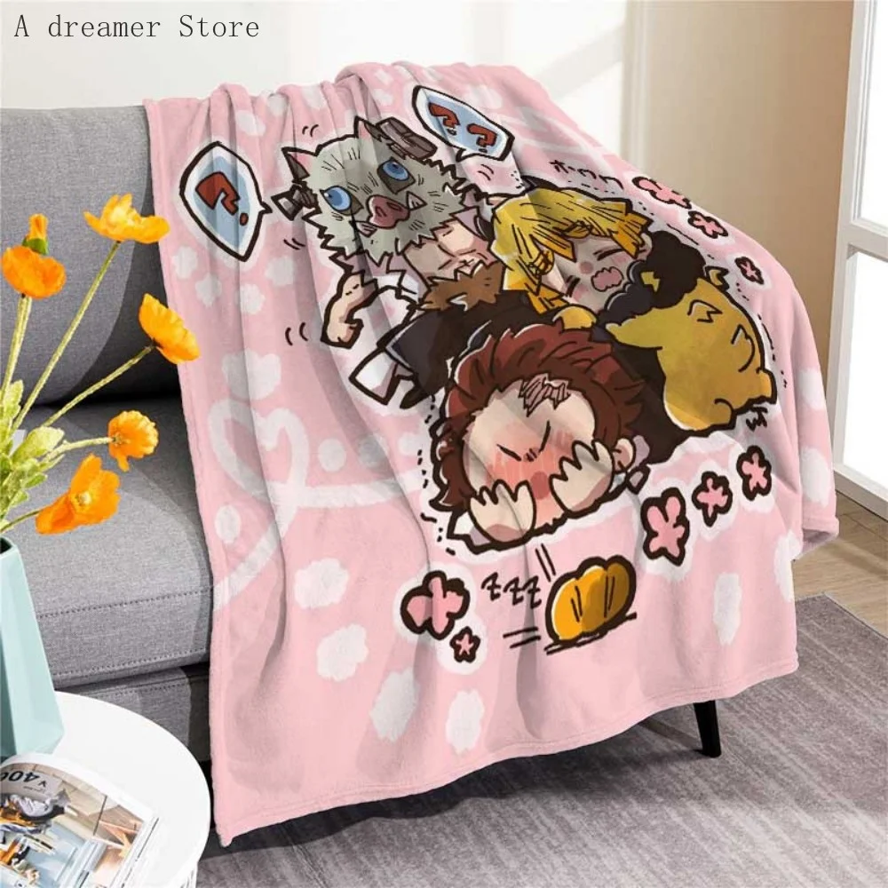 Demon Slayer Blankets | Flannel Throw Blanket | Blanket Swaddling ...