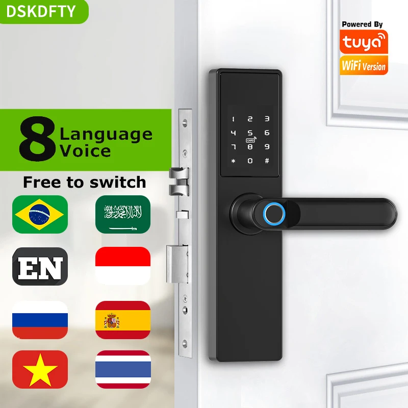 Tuya-Wifi-Remote-control-Digital-electronic-lock-Smart-Password ...