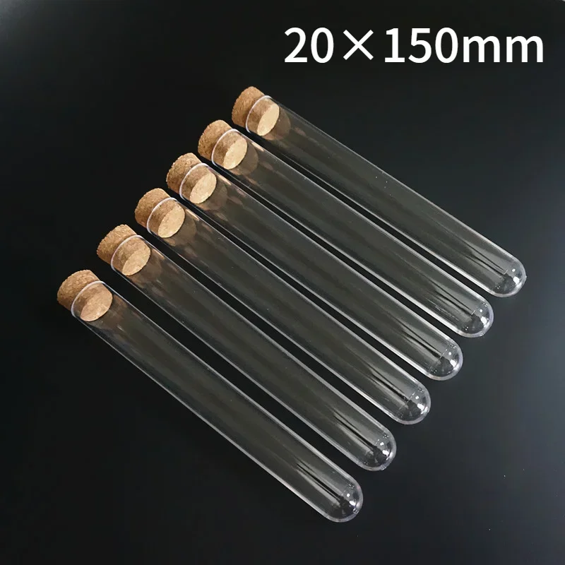 10-pezzi-a-100-pezzi-20x150mm-provette-a-fondo-tondo-in-plastica ...