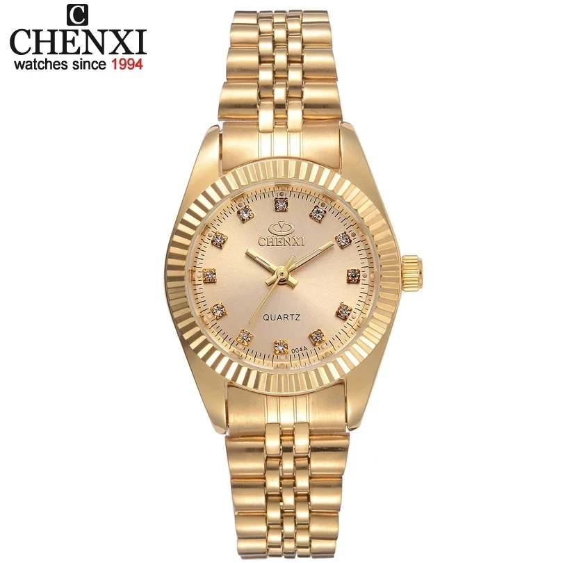 Chenxi Brand Top Luxury Ladies Gold Watch Women Golden Clock Female ...