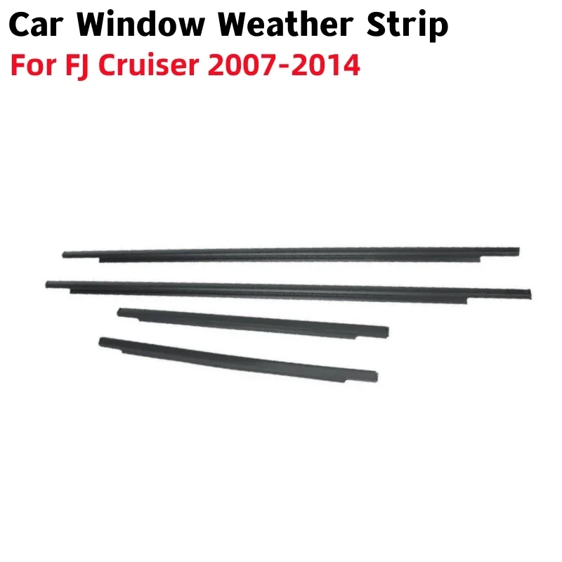 4Pcs-Car-Window-Weather-Strip-Window-Glass-Waterproof-Pressure-Strip ...