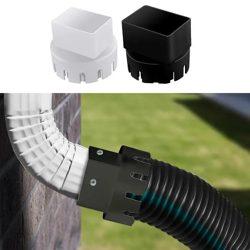 Downspout-Adapter-Drainage-Fitting-Connector-to-Drain-Pipe-Tile-Gutter ...