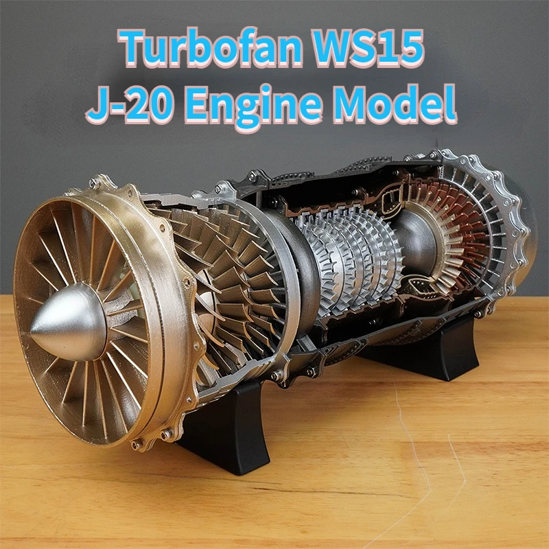 NEUE WS15 Turbofan Motor Modell Simulation Kämpfer Motor DIY Elektrische Montiert Spielzeug ...