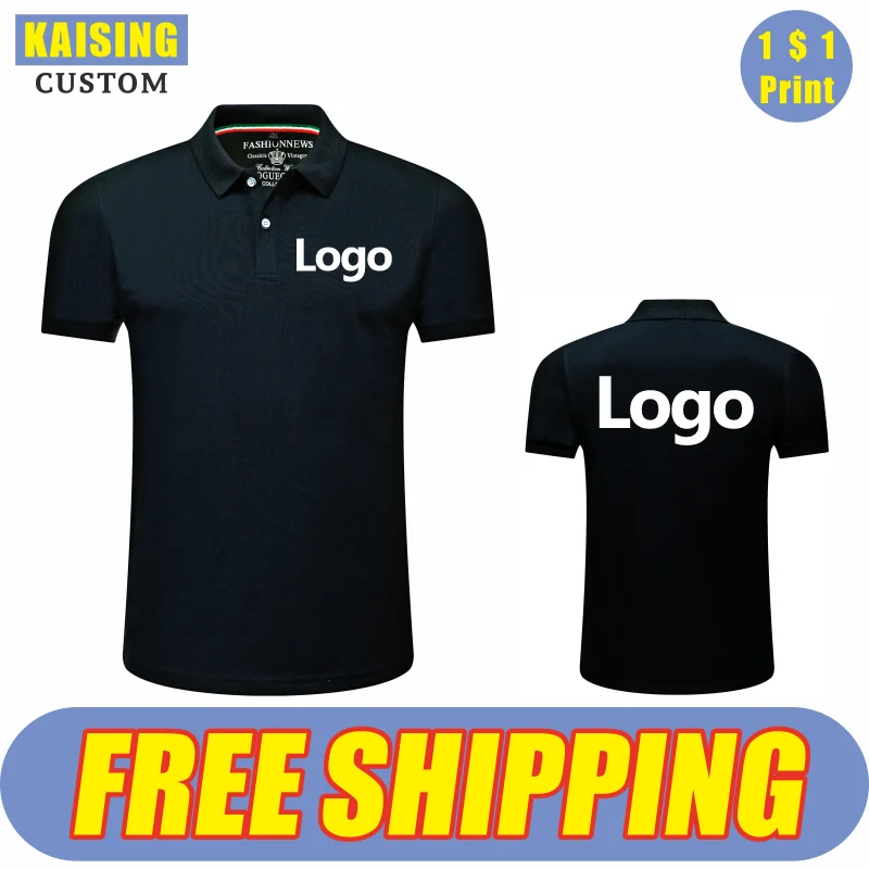 KAISING-Summer-Men-And-Women-Polo-Shirts-Custom-Logo-Embroidery-Print ...
