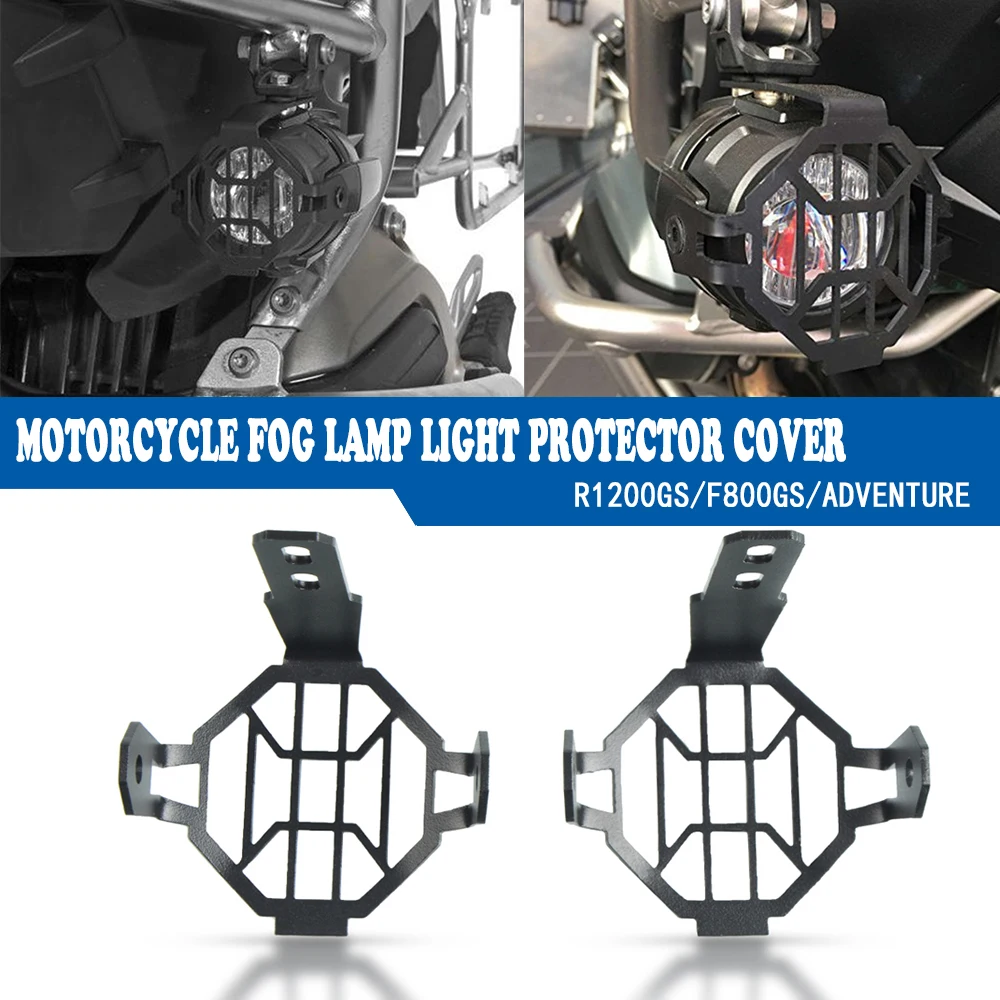 For-BMW-R1200GS-Adventure-Motorcycle-LED-Fog-light-Protector-Guards-Foglight-Lamp-Cover-Part ...