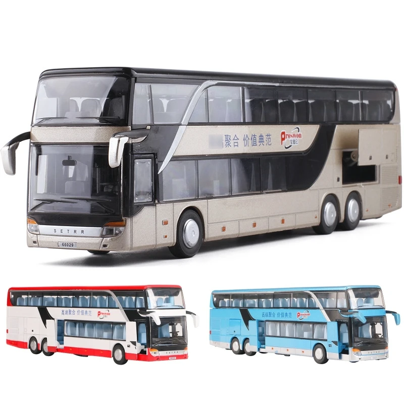 1:50 SETRA Bus Toy Car For Boy Diecast Metal Model For Children Pull ...