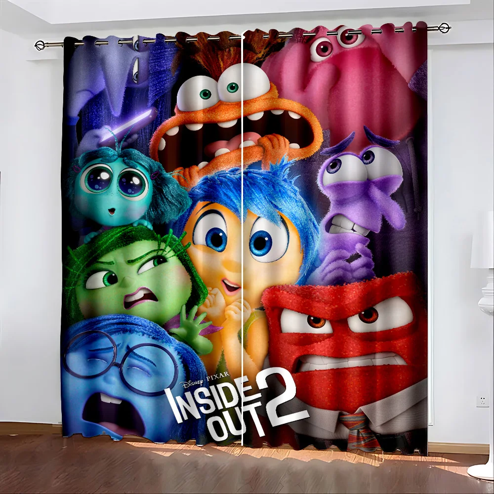 Cartoon-Inside-Out-2-Curtain-3D-Print-Bedroom-Living-Room-Window ...