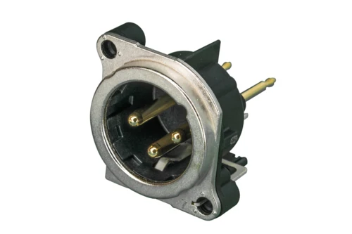 NEUTRIK NC3MBV 3 pole male XLR receptacle grounding separate ground ...