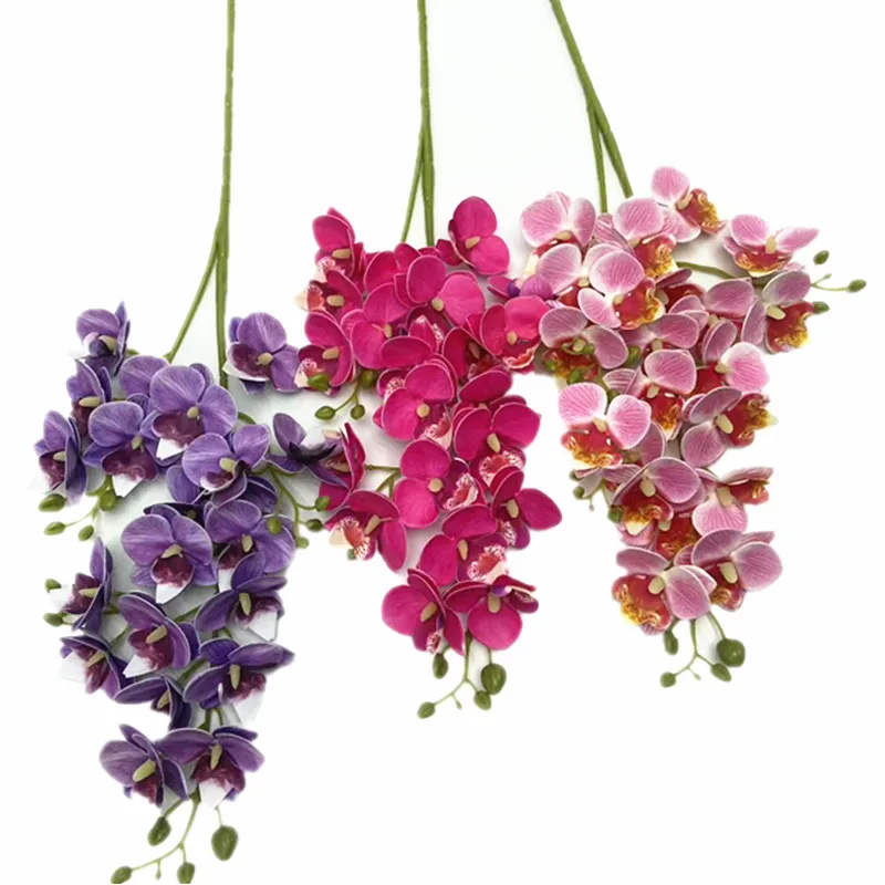 One Latex Butterfly Orchid Flowers 21 Heads Artificial Mini ...
