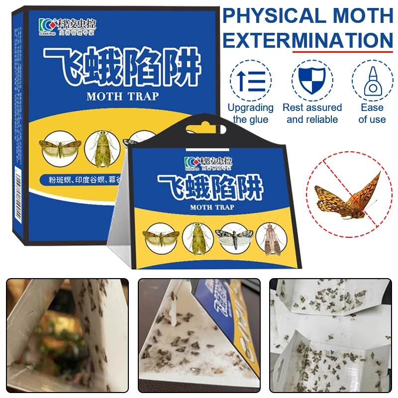 Piège nuisible,Piège à mites phéromones, garde-manger, colle collante ...