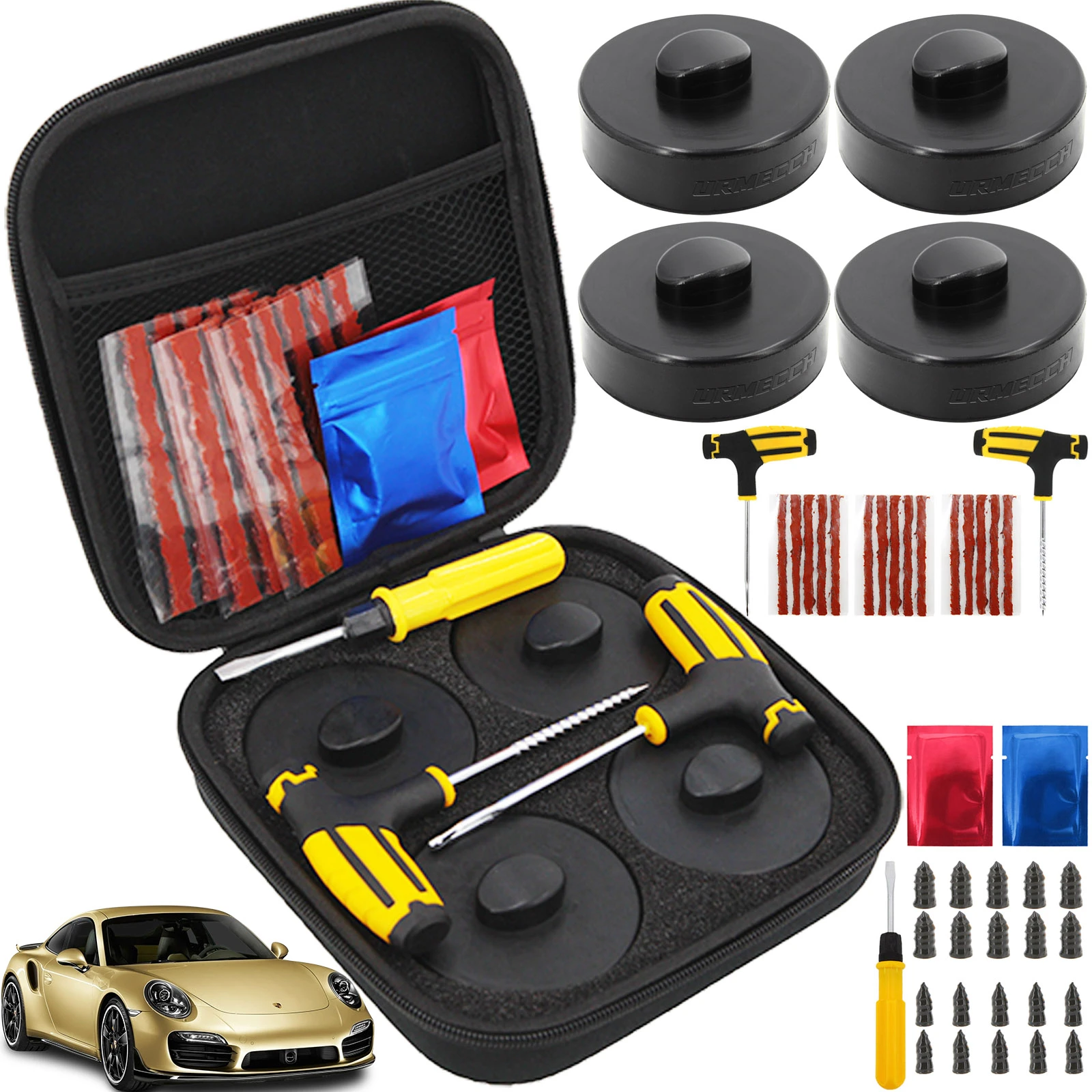 Rubber Jack Pad Tool Set For Porsche 911 964 993 996 997 Cayman 718 ...