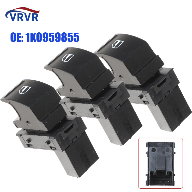 VRVR-7L6959855B-1K0959855-Electric-Window-Single-Switch-For-VW-Golf-MK5 ...