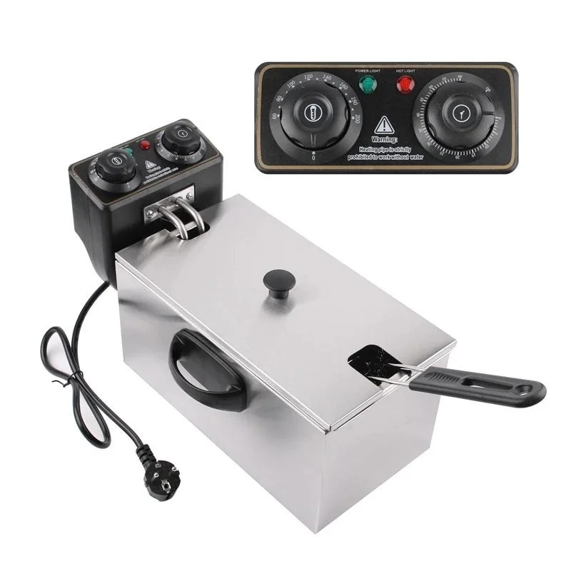2000W Electric Deep Fryer Thermostat 4L Capacity Fried Chicken Grill ...