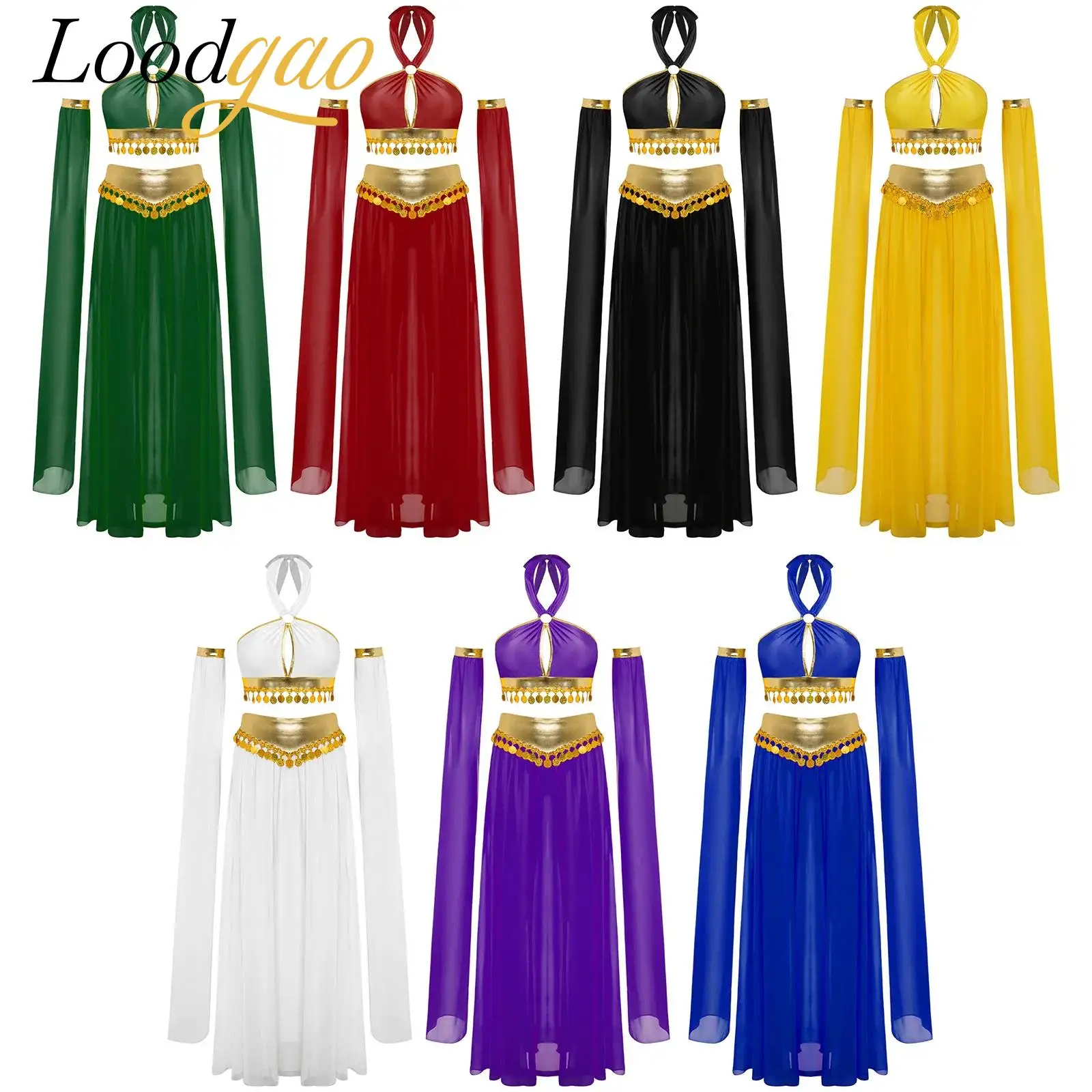 Women Cospaly Arabic Oriental Dance Wear Ethnic Belly Dance Performance ...