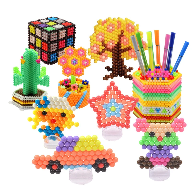 DIY-Magic-Water-Beads-Animal-Molds-Hand-Making-3D-Puzzle-Kids ...