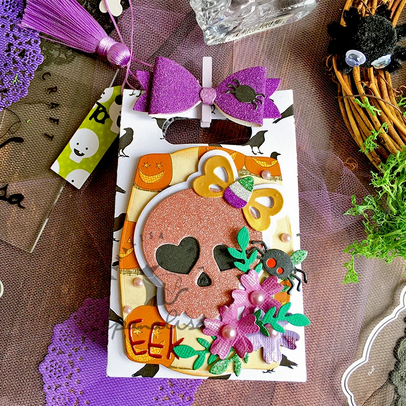 Panalisacraft Halloween skeleton shaker Metal Cutting Dies Cute ...