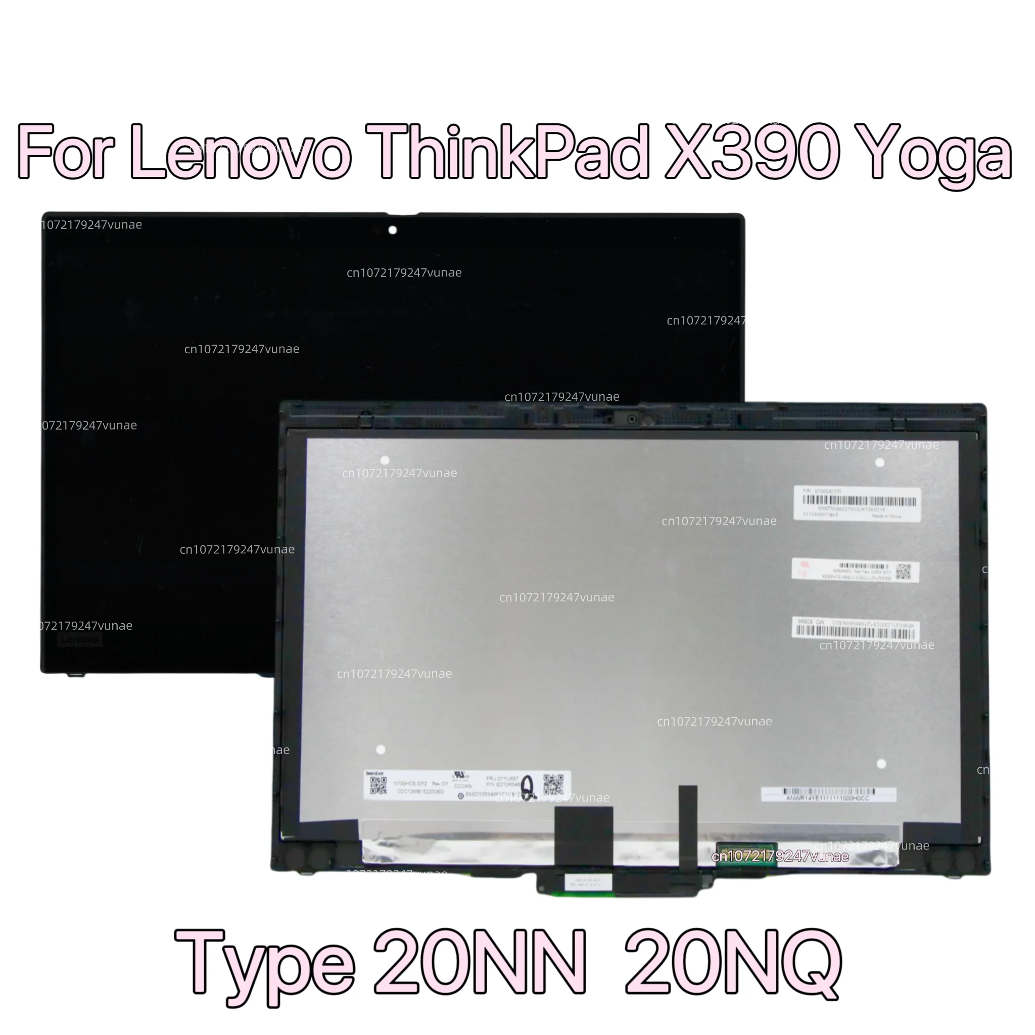 For Lenovo ThinkPad X390 Yoga 20NN 20NQ Display Replacement 02HM857 ...