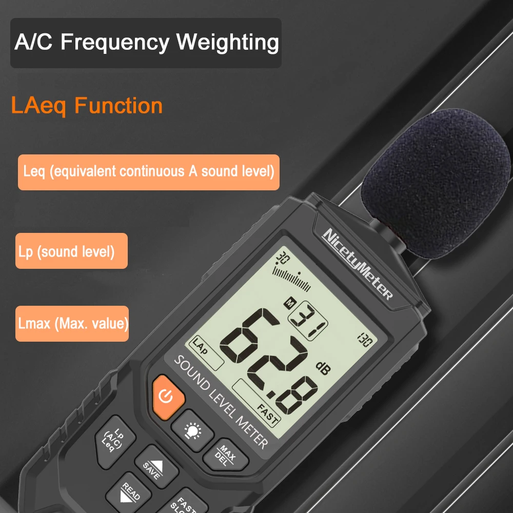 SL8180 a and C Frequency Weighting With LAEQ Function Mini Digital ...