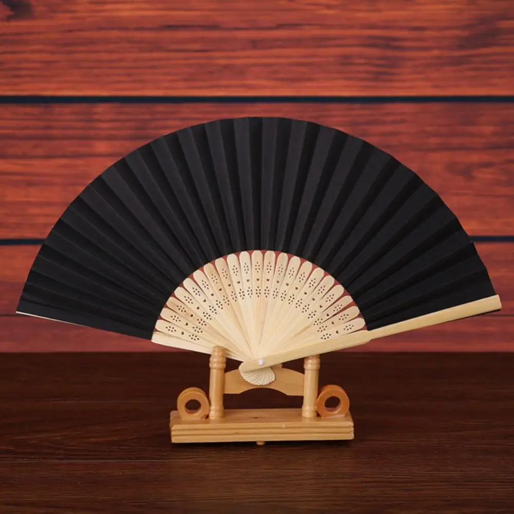 Decorative-Fans-Chinese-Style-Blank-Folding-Hand-Held-Bamboo-Paper ...