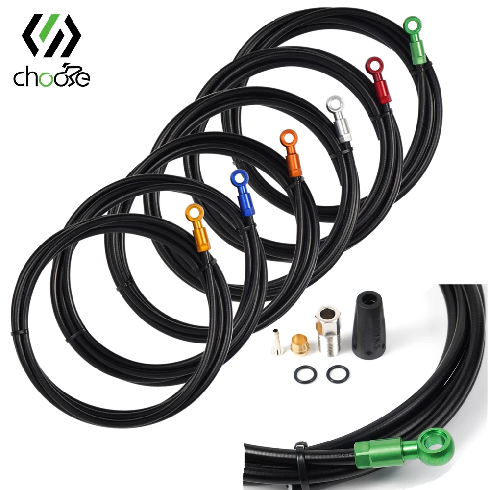CNC-Bike-Hydraulic-Brake-Cable-Kit-5mm-2M-Bicycle-Oil-Brakes-Tube-For ...