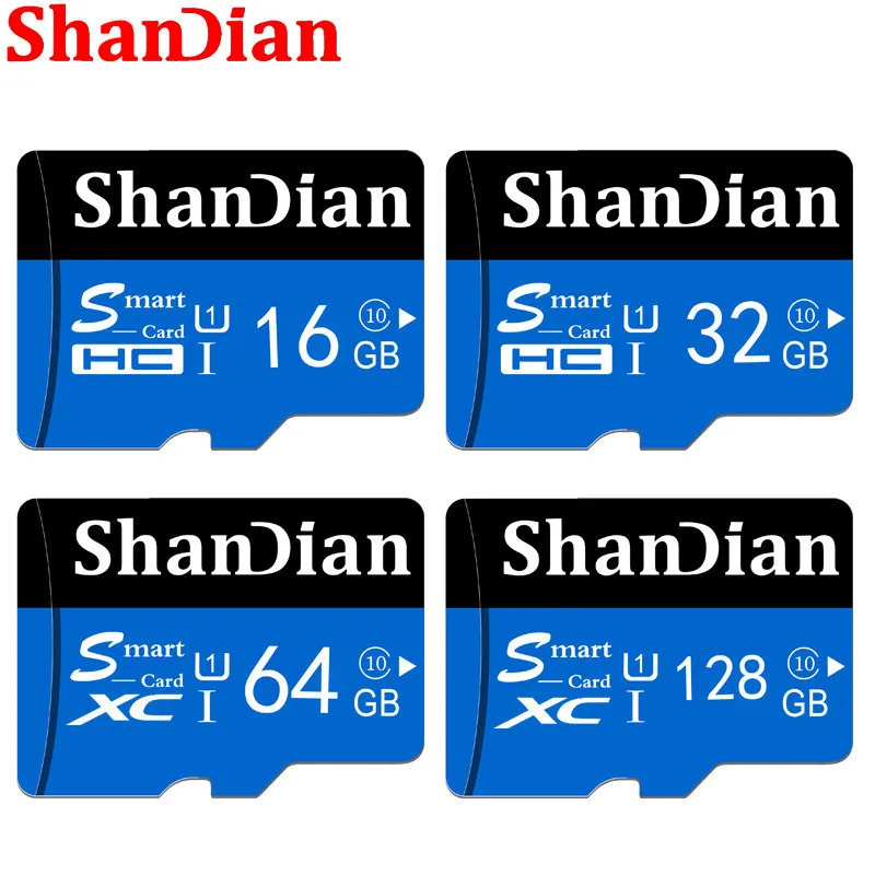 SHANDIAN-Mini128GB-Smart-SD-Card-Class10-TF-16GB-Free-Card-Reader-Gift ...