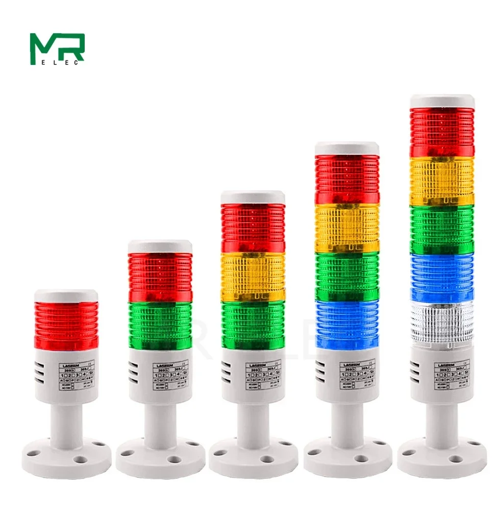 New Multifunctional Rotary Industrial Signal Tower Warning Light Alarm ...