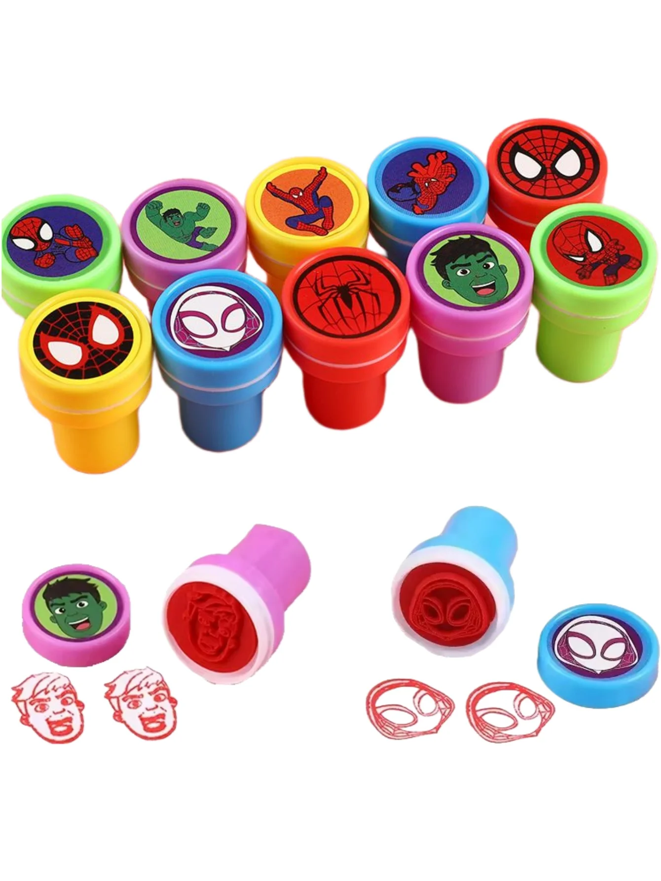 10/20pcs Seal Cartoon Set Signet Cartoon Figure Spidergwen Stamp ...