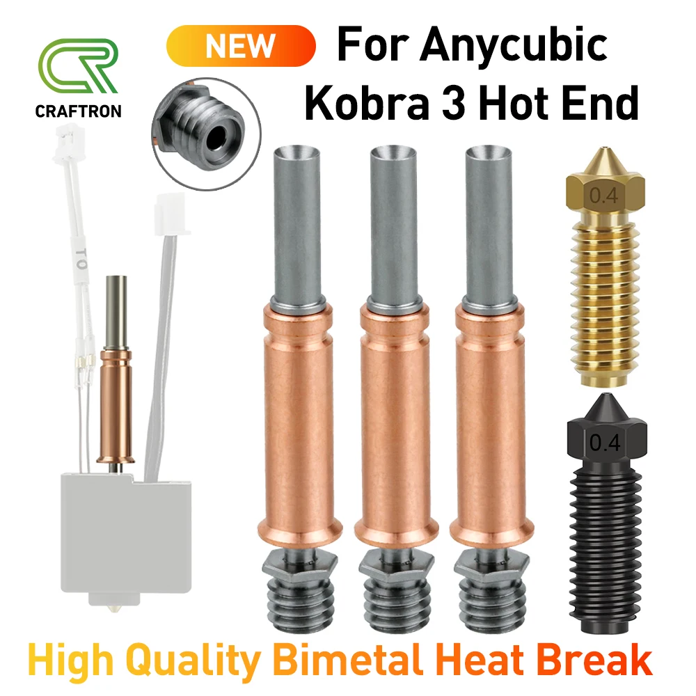 Anycubic-Kobra-3-Combo-Spare-parts-Bimetal-Heat-Break-Brass-Nozzle ...