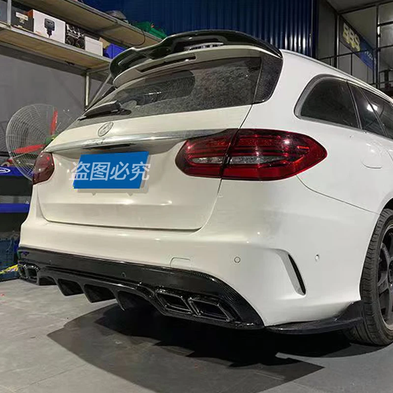 Carbon-Spoiler-For-Benz-C200-W205-Wagon-C180-C260-Rear-Windshield-Wing ...