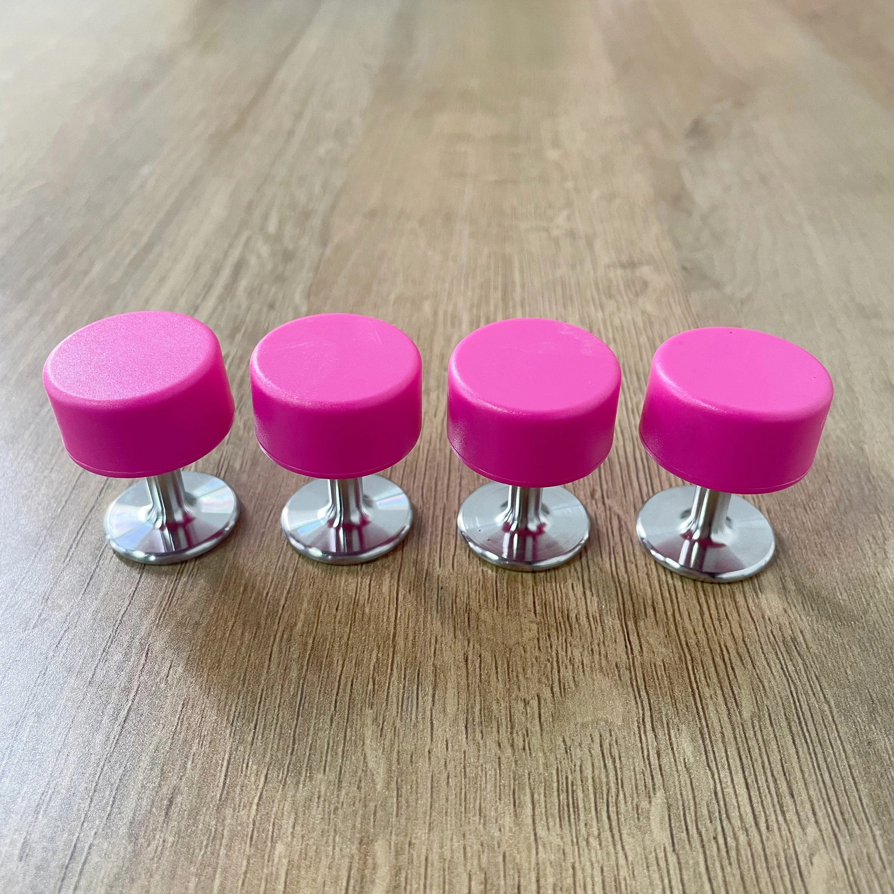 Rose Red Plastic Lock with Steel Pin PVC Cap Magnet Key Pink Magnetic ...